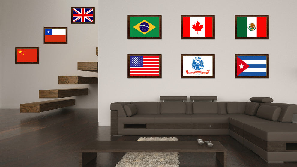 US Army 1775 Military Flag Canvas Print, 15"x21"