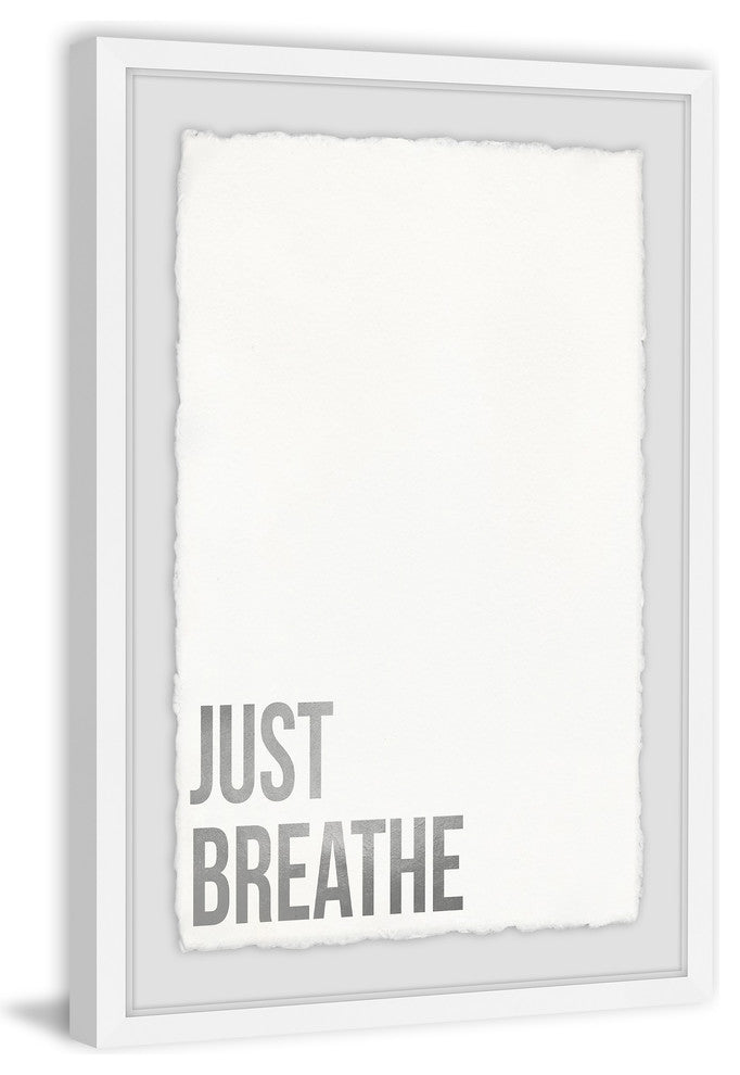 "Just Breathe" Framed Painting Print, 30"x45"