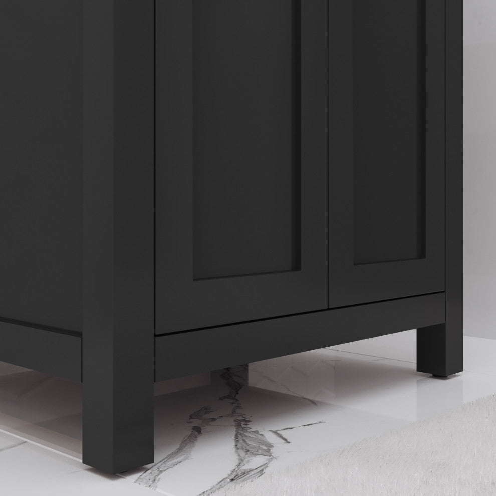 Water Creation Myra 24" Single Vanity, Double Door, Without Faucet, Es
