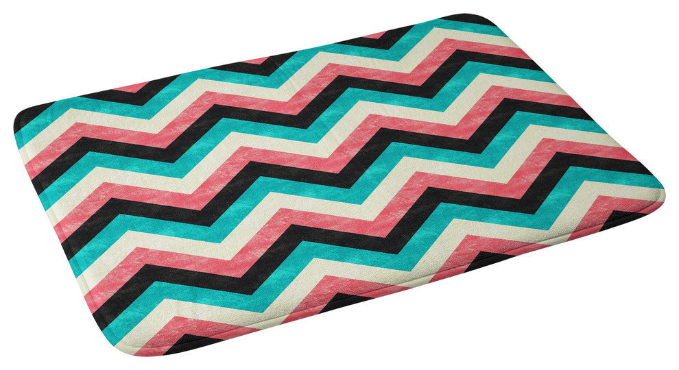 Jacqueline Maldonado Chevron Bold Memory Foam Bath Mat, 17"x24"