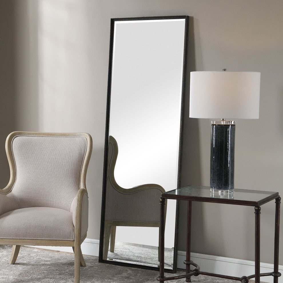 Minimalist Classic Bronze Wall Mirror Full Length Dressing Leaner Meta