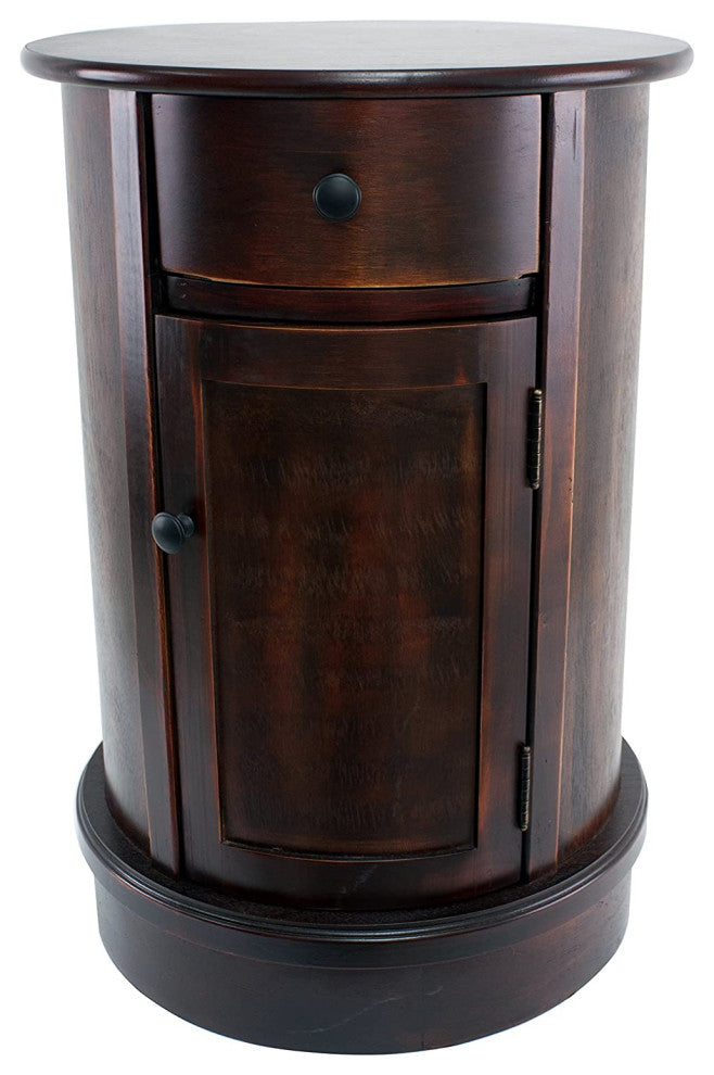 Beautifully Crafted Side Table, Vintage Cherry Finish, Vintage Cherry