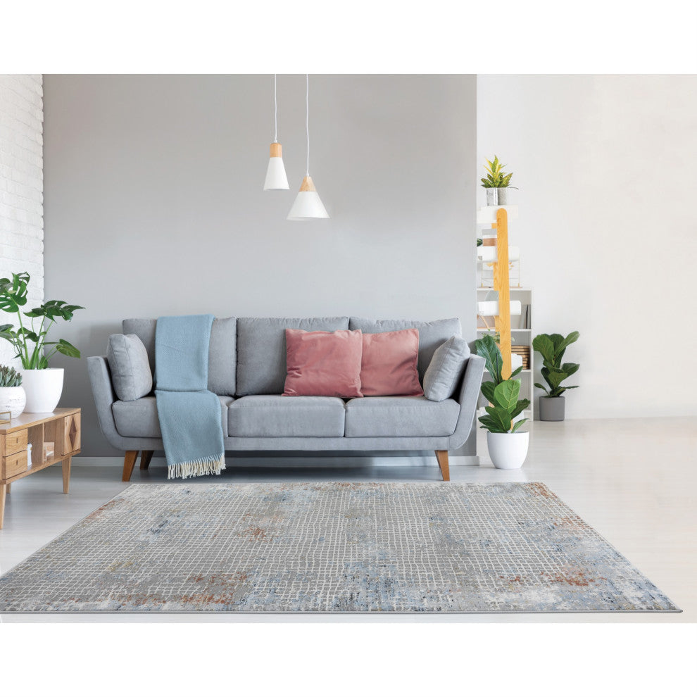United Weavers Austin Devine Rust Oversize Area Rug 12'6"x15'