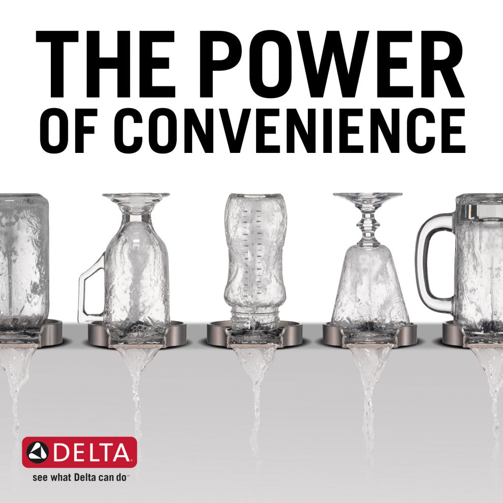 Delta GR250 Metal Glass Rinser - Arctic Stainless