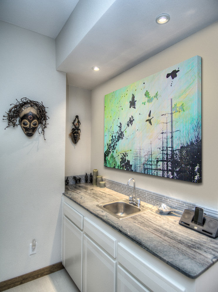 "Auspex" Painting Print on Canvas by Tracy Silva Barbosa