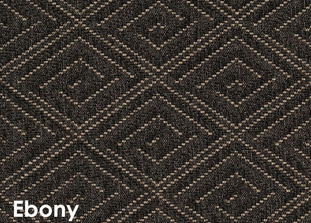 Curacao Custom Cut Indoor Outdoor Area Rug, Ebony, 7x9