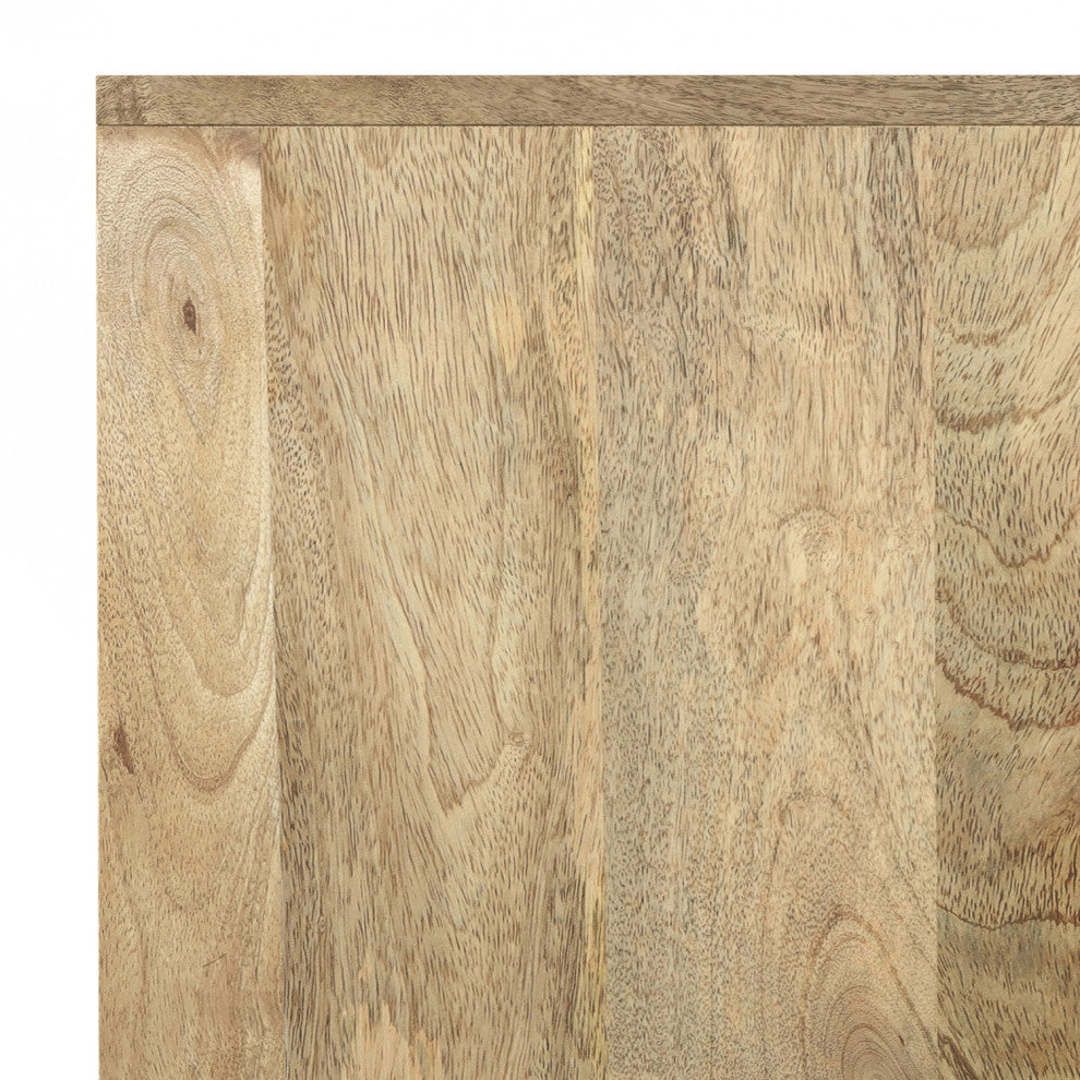 Lockhart Solid Mango Wood Side Table, Natural