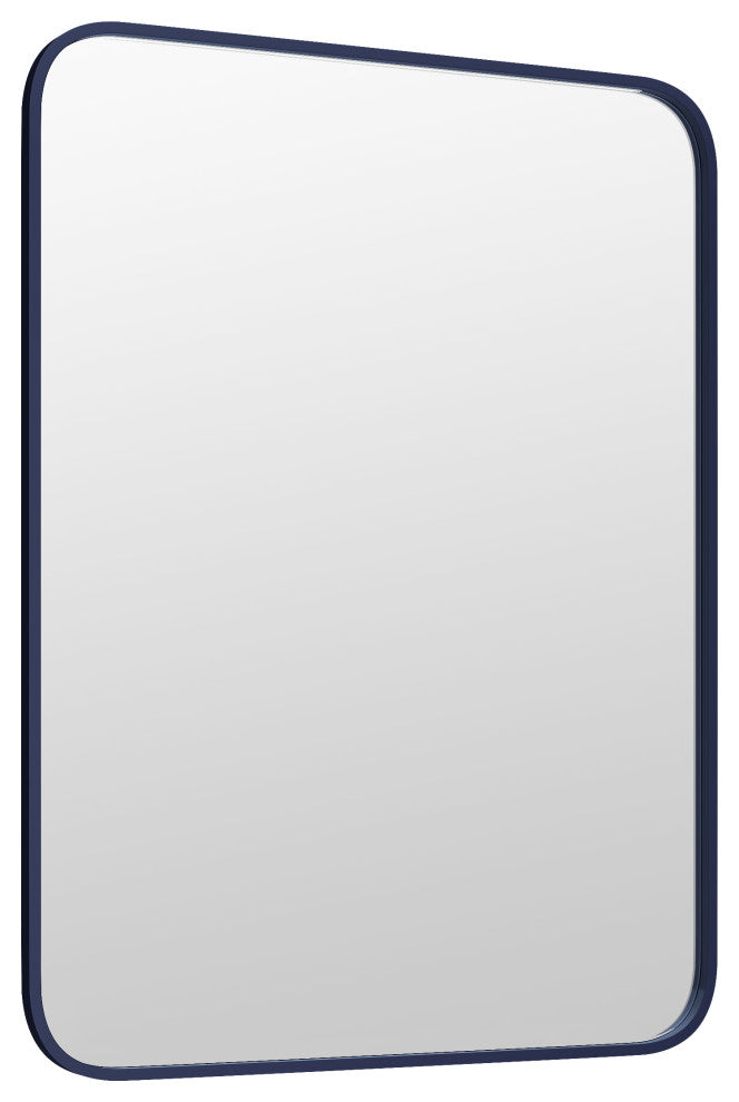 Waterloo 30x40 Blue Rectangular Metal Frame With Round Corner