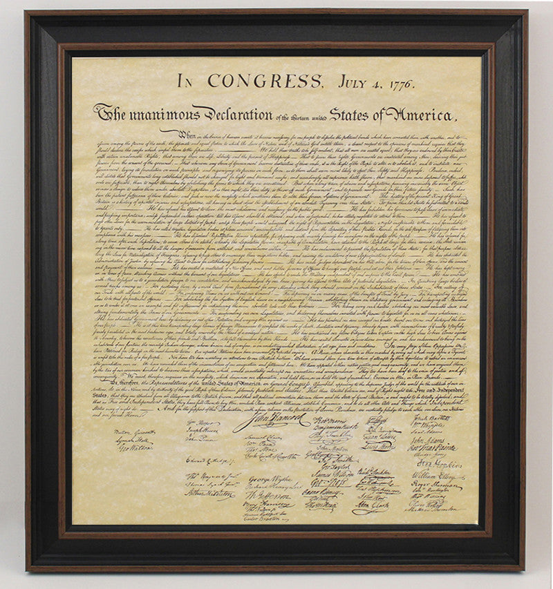 Framed Constitution, Bill of Rights, and Declaration of Independence,