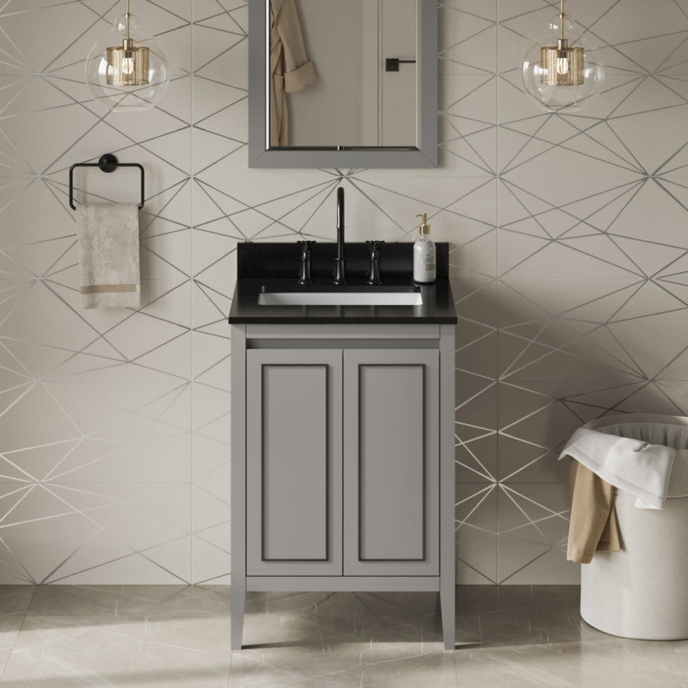 Jeffrey Alexander VKITPER24R-GRANITE Percival II 24" - Grey / Black