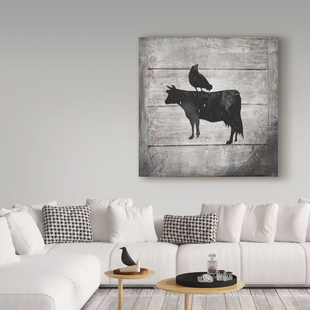 "Farm Fresh Cow" by Lightboxjournal, Canvas Art