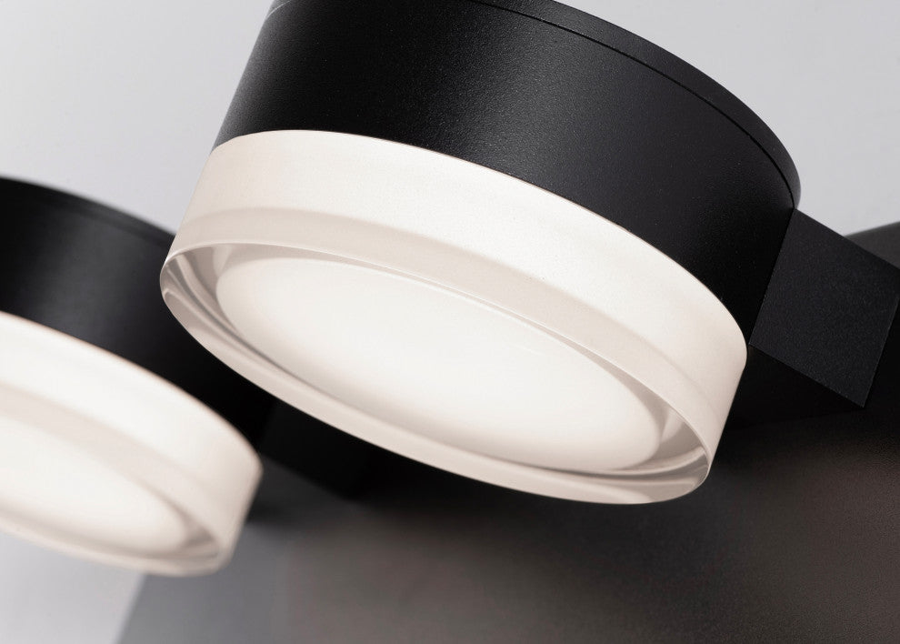 Emma LED Vanity Light, Black, 16"