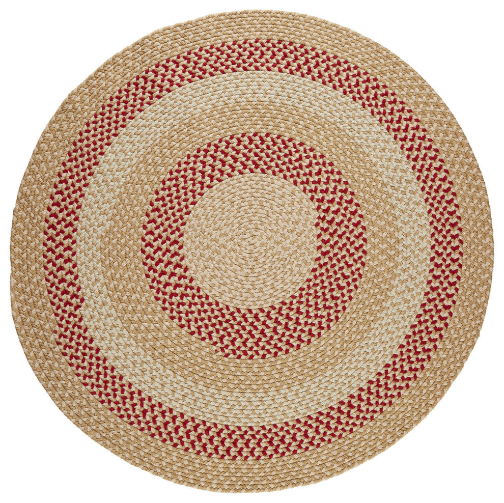 Homespun Kitchen Easy Clean Braided Rug Natural 6' Round