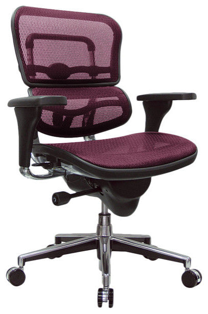 26.5"x29"x39.5" Plum Red Mesh Chair