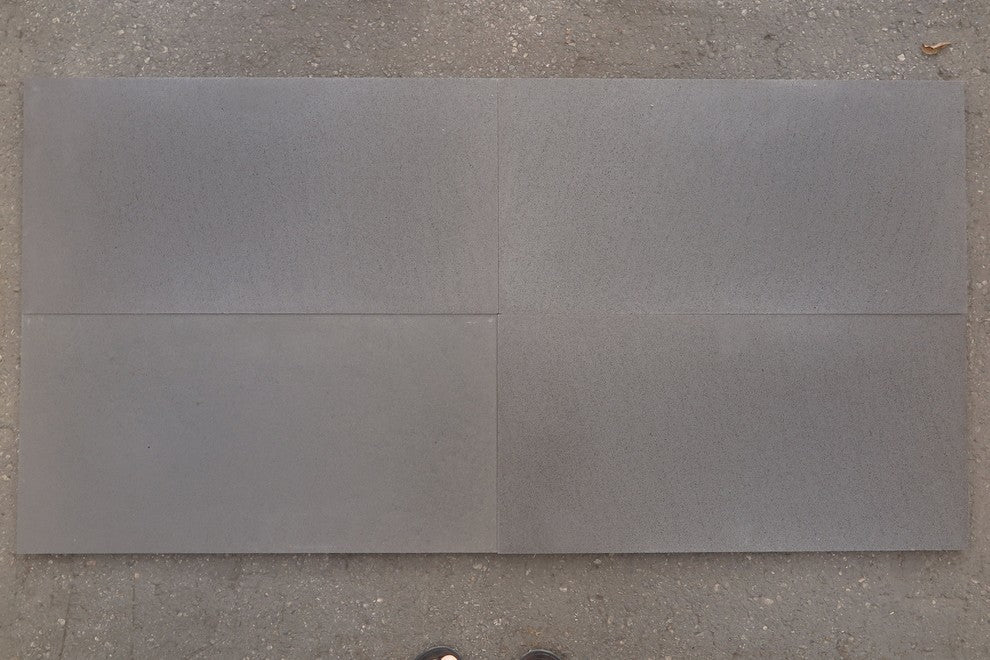 Basalt Dark Basalt Tiles, Honed Finish, 12"x24", Set of 40