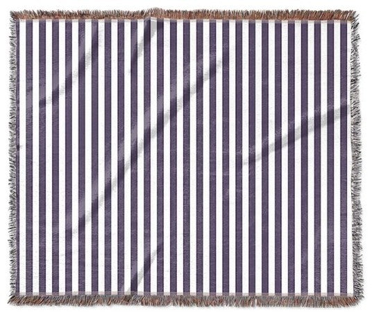 "Vertical Thick Lines" Woven Blanket 60"x50"