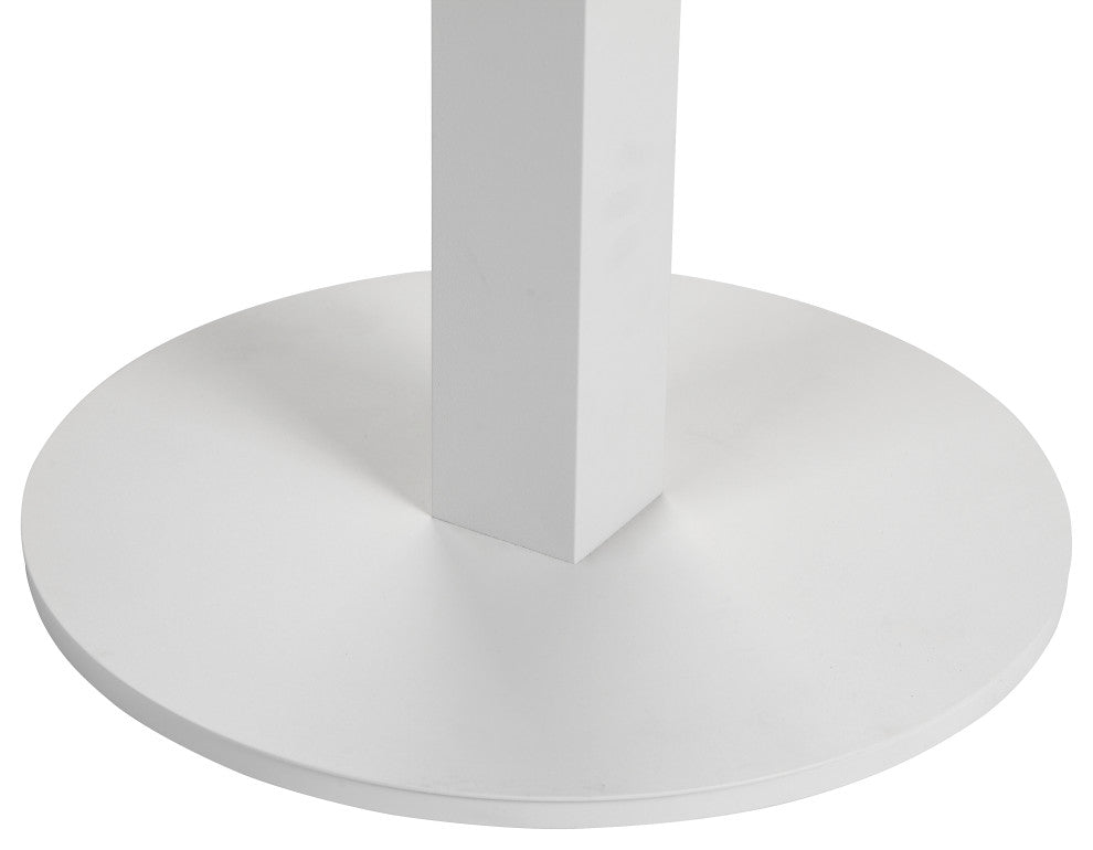 Sunset Round Bar Table, White
