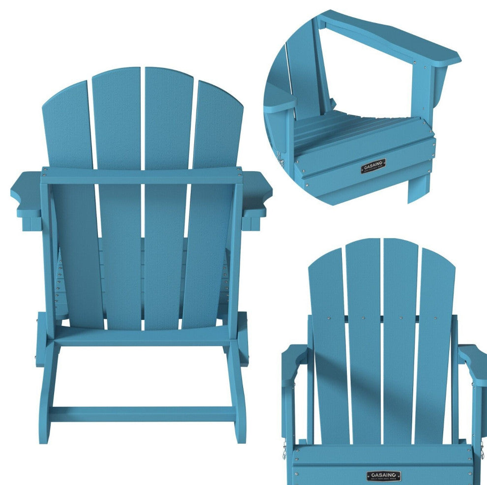 CASAINC Adirondack Chair PS Board Folding Outdoor Indoor Widened Armre