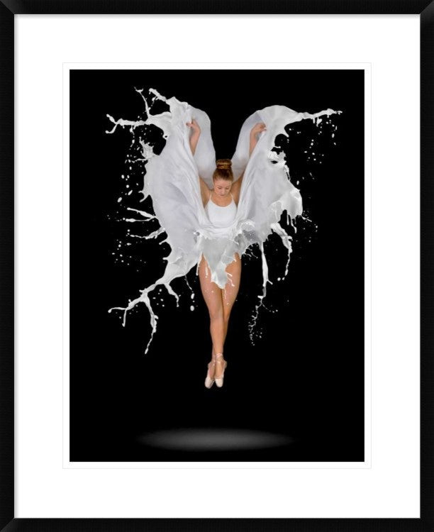 "liquidize" Framed Digital Print By Pentony Bapauline 24"x30"