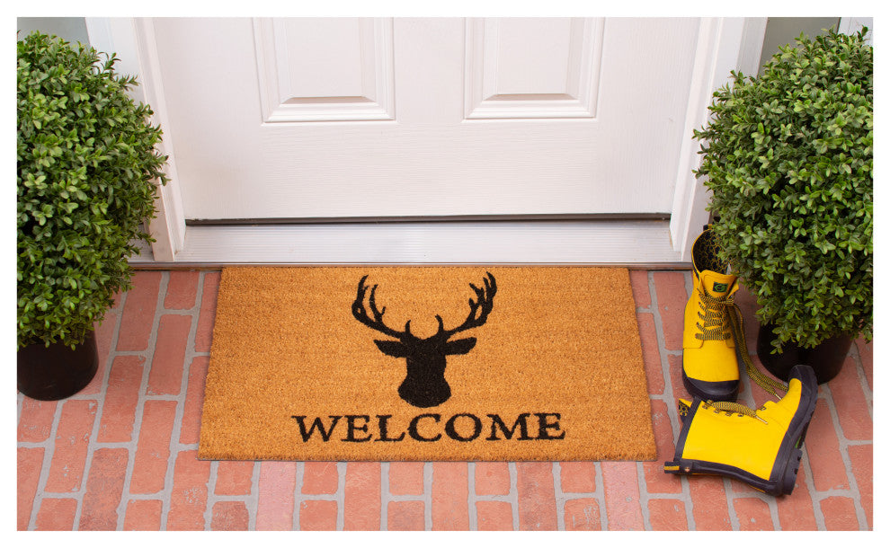 Deer Welcome Doormat, 36"x72"