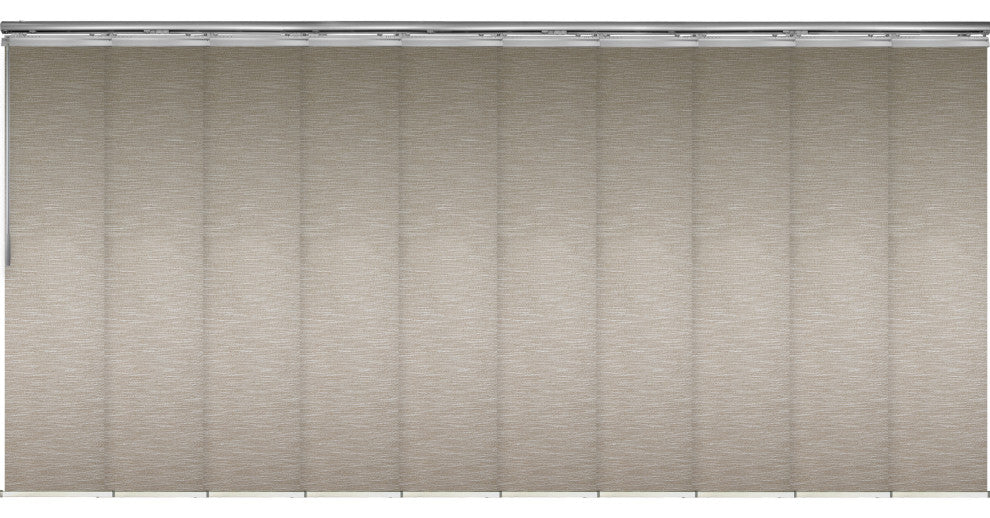 Nico 10-panel Track Extendable Vertical Blinds 120-218"w