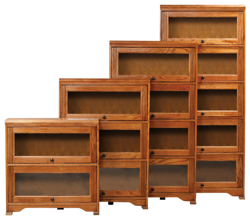 Oak Ridge 2-Door 32" Wide Lawyer Bookcase, Olive Oak