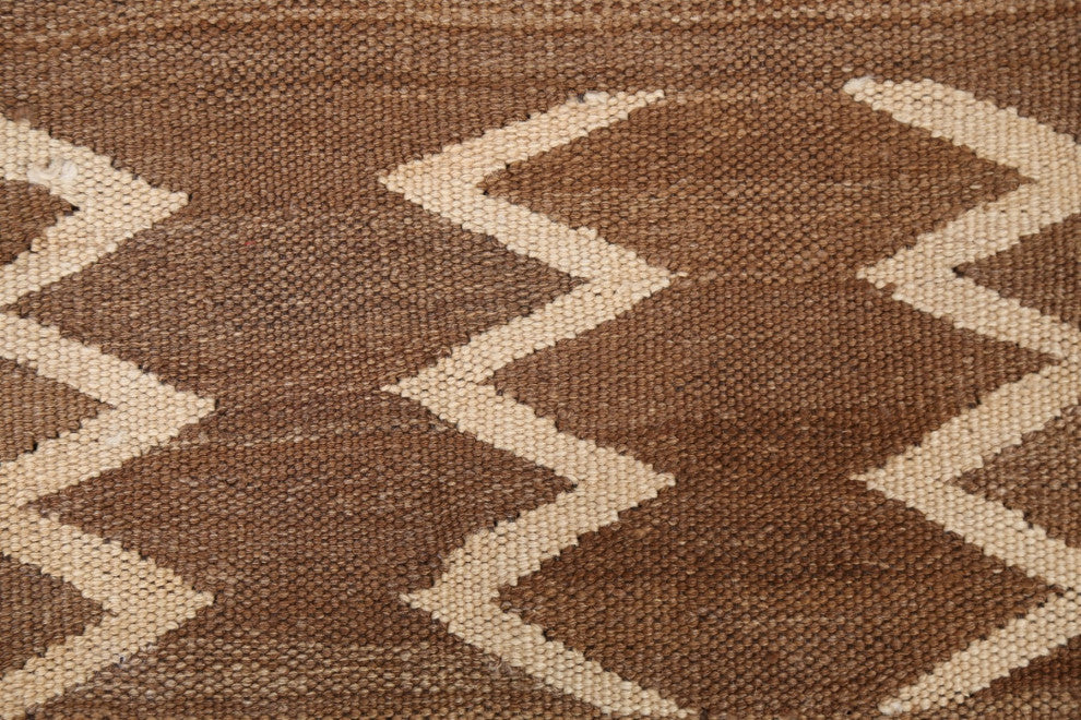 Natural Dye Tribal Kilim Oriental Area Rug Flat-weave Wool Carpet 5x6