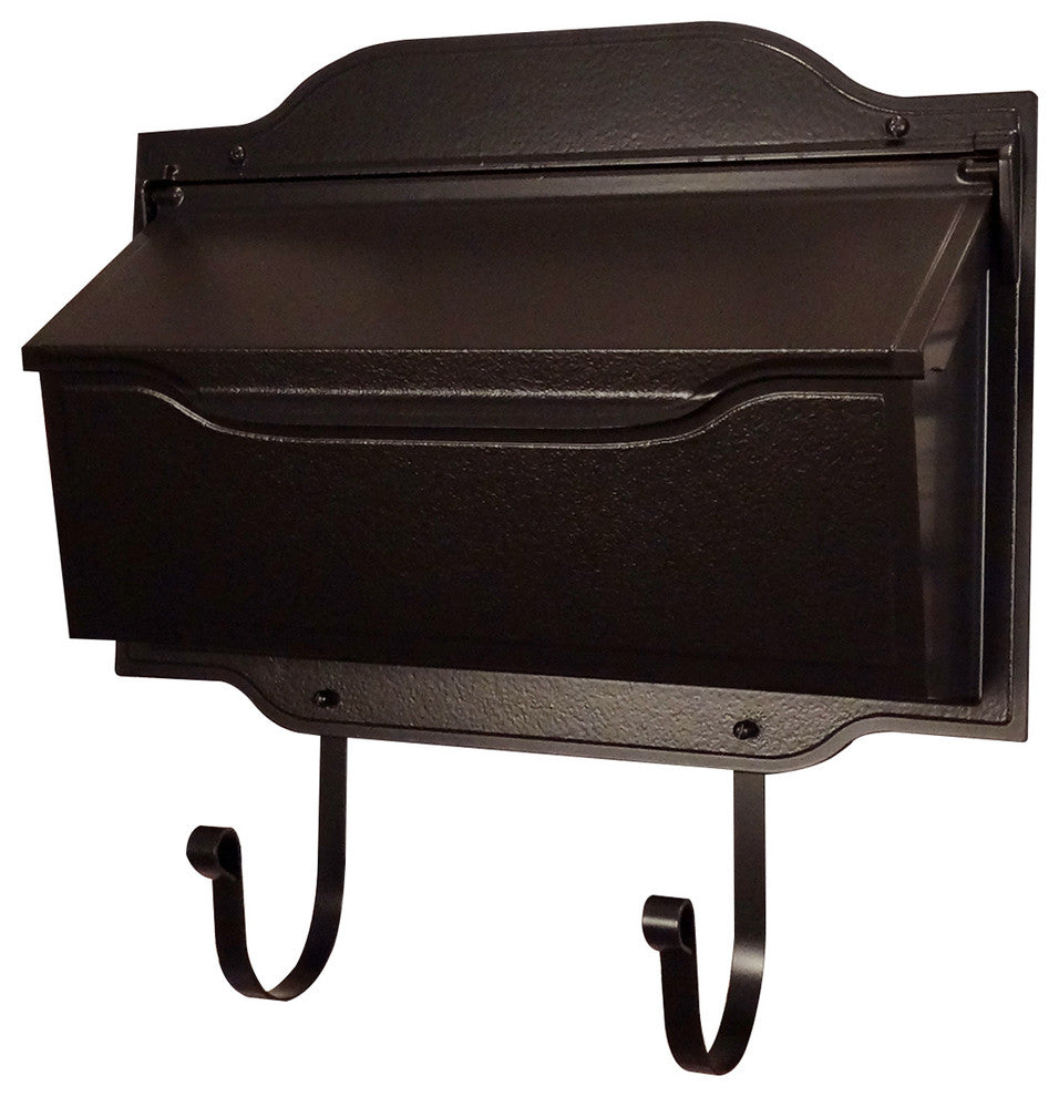 Contemporary Horizontal Mailbox, White