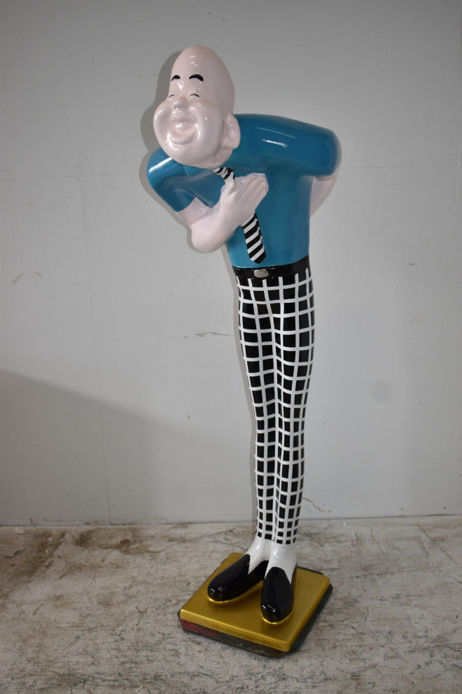 Life Size Male Butler, host statue Made of Resin Size: 15" x 26" x 58"