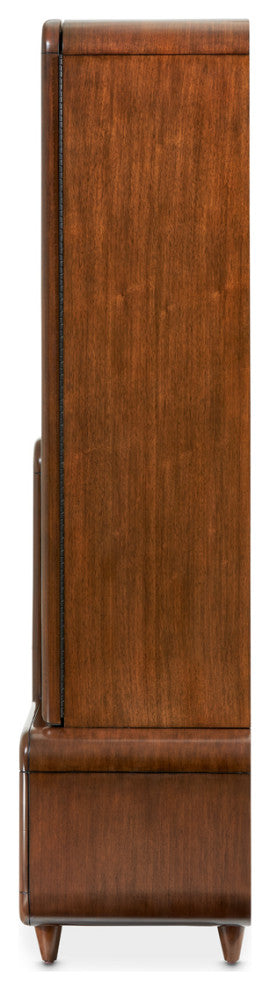 Mason Park Offset Chest with Storage Mirror, Umber Brown
