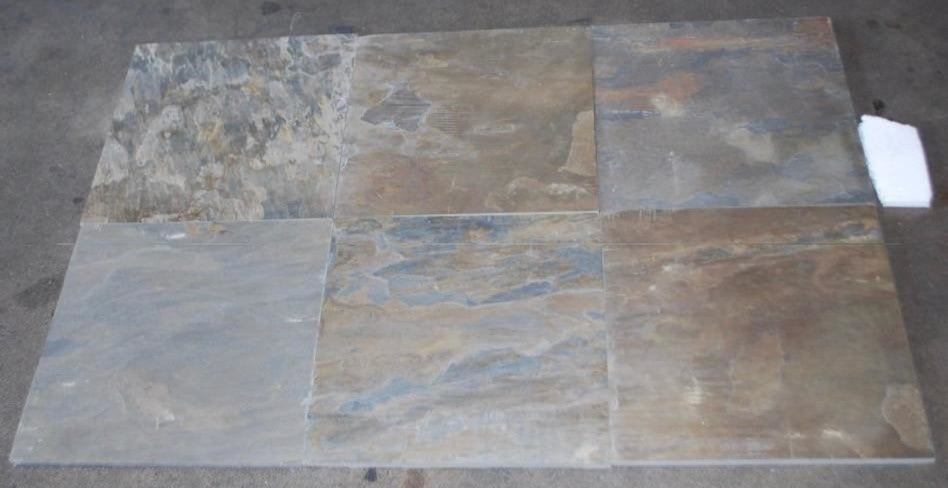 California Gold Slate Tiles Natural Cleft Face Gauged Back Finish S