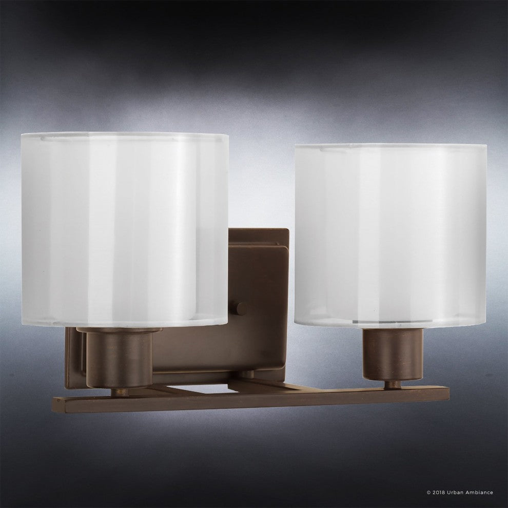 Luxury Cosmopolitan Bath Vanity Light, Tacoma Series, Olde Bronze