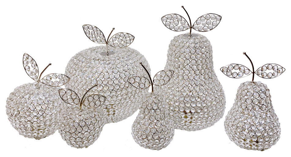 Manzana X-Large Cristal Silver Pear