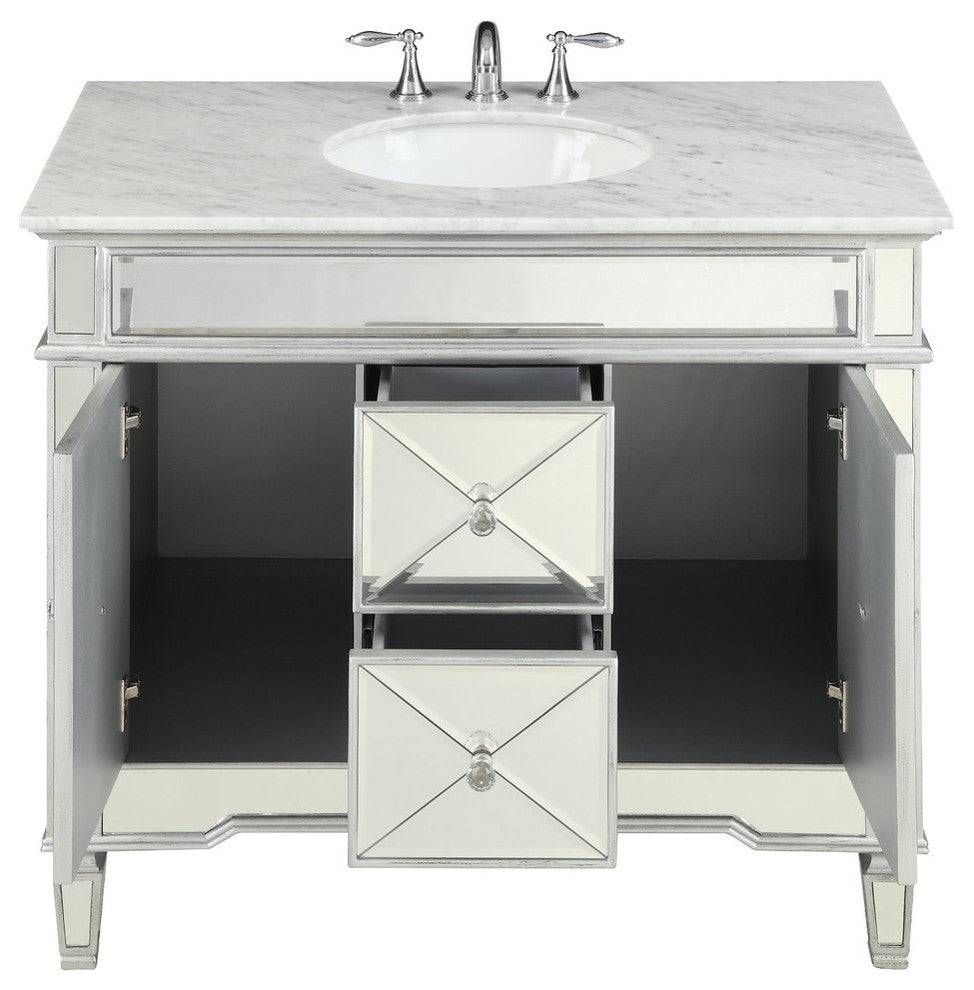 44" Mirror Reflection Adelia Bathroom Vanity