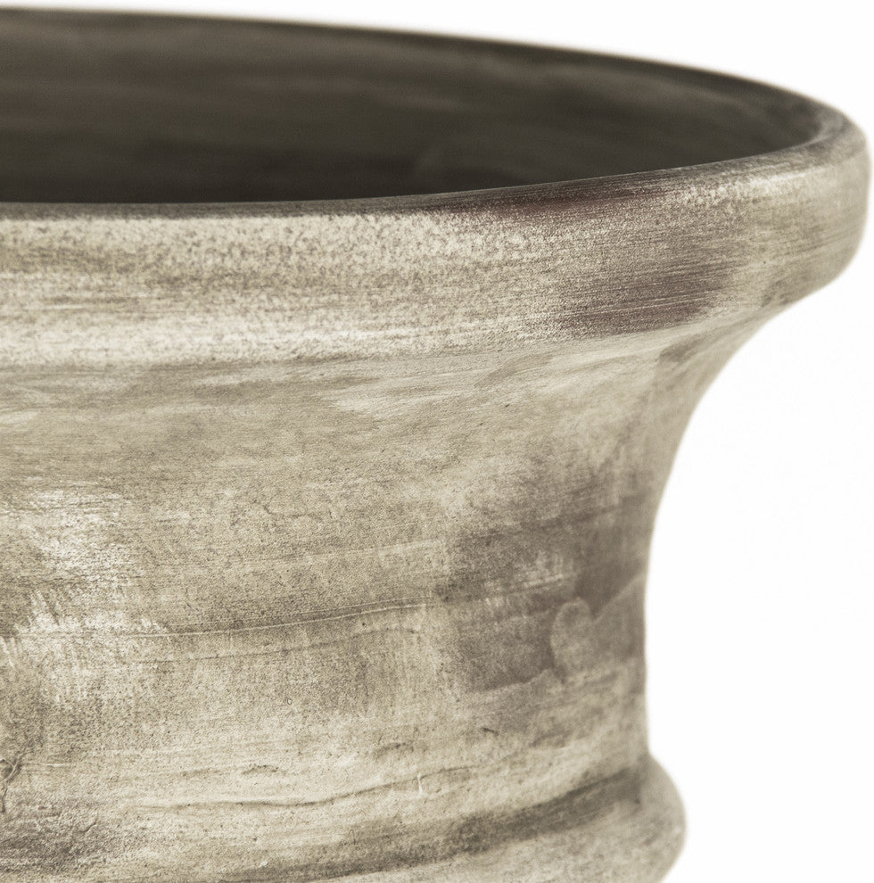 Large Distressed Vase, Distressed White, 23x50"