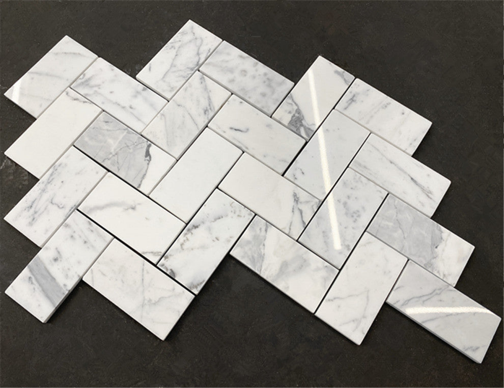 Italian Statuary White Marble 3x6 Subway Tile Wall Floor Polished, 100