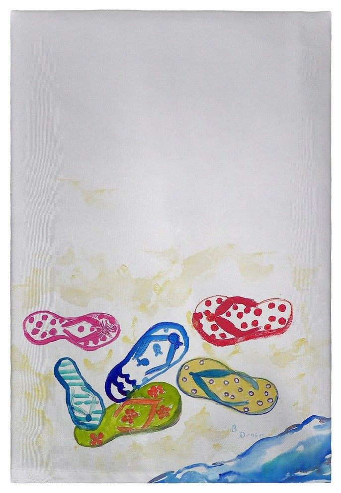 Betsy Drake Six Flip Flops Guest Towel