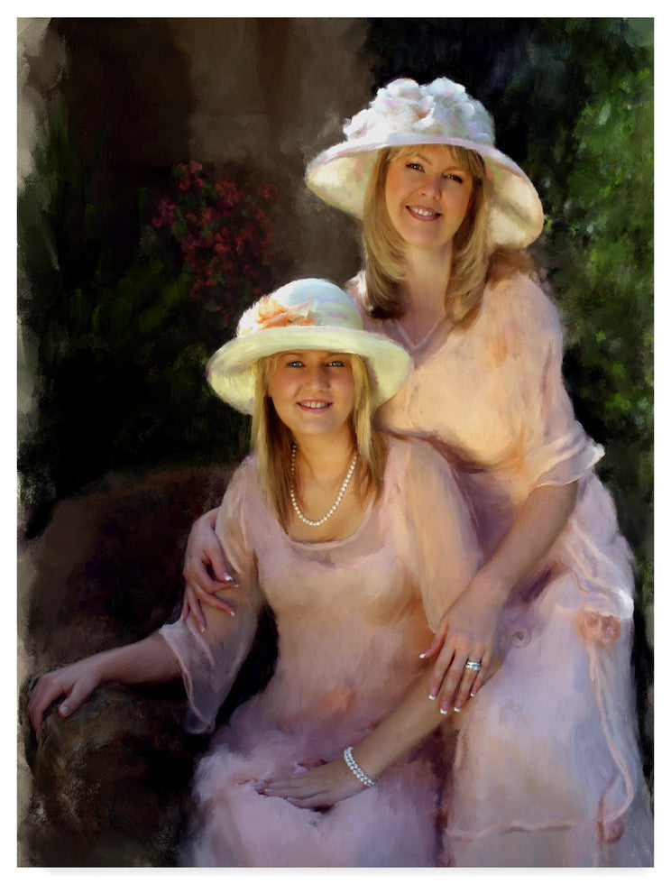 Sharon Forbes 'Katy and kim' Canvas Art, 19"x14"