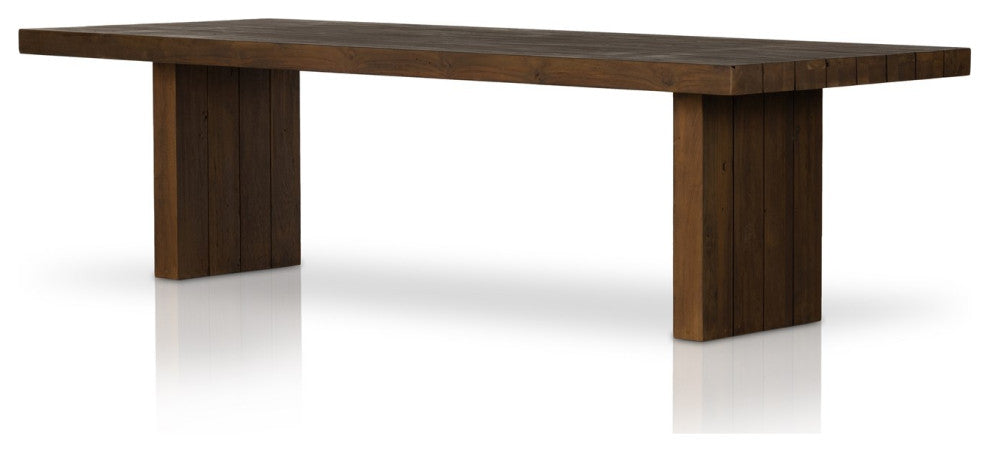 Encino Outdoor Dining Table-108"-Brown