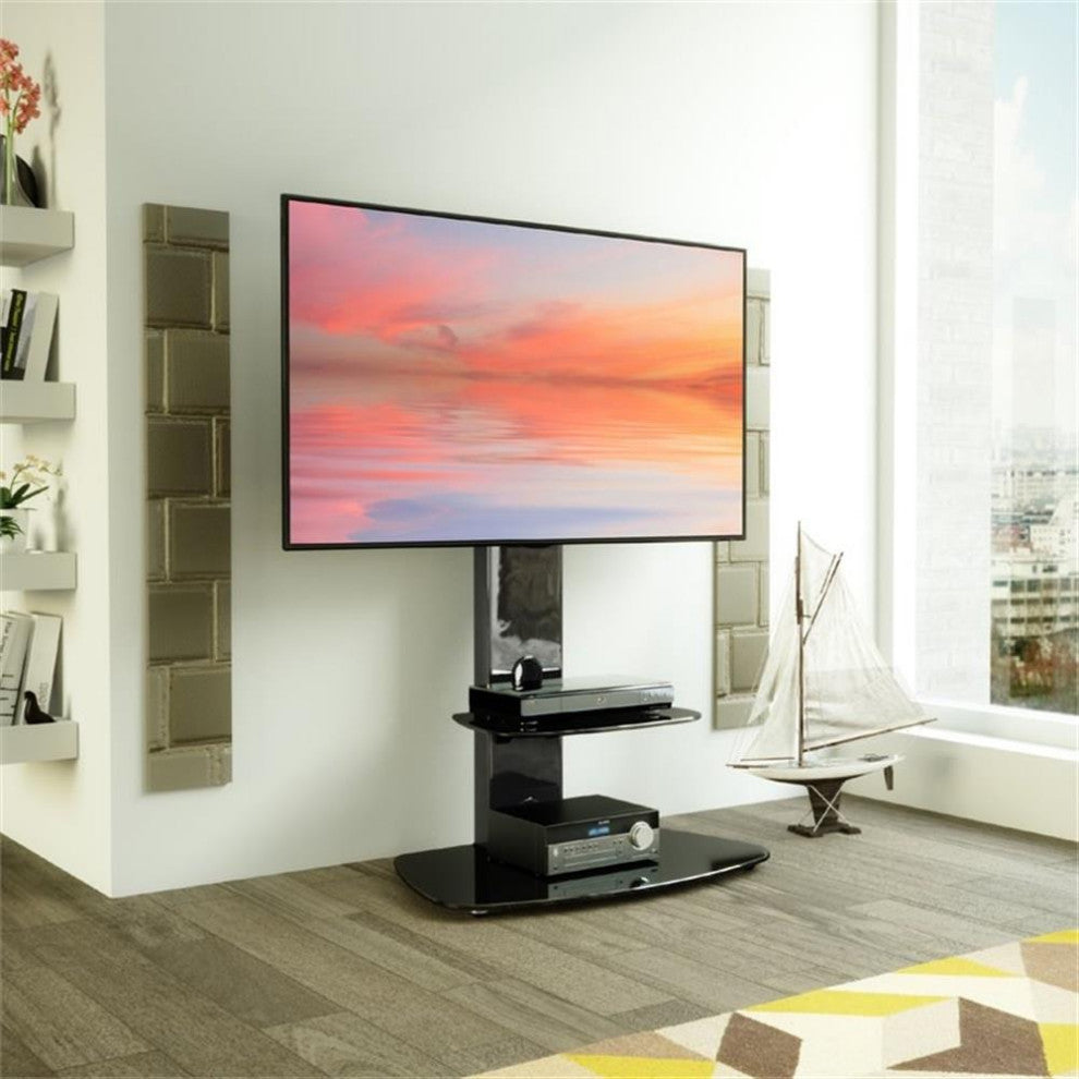 AVF Lucerne TV Floor Stand with TV Mounting Column for 32" to 65" TVs