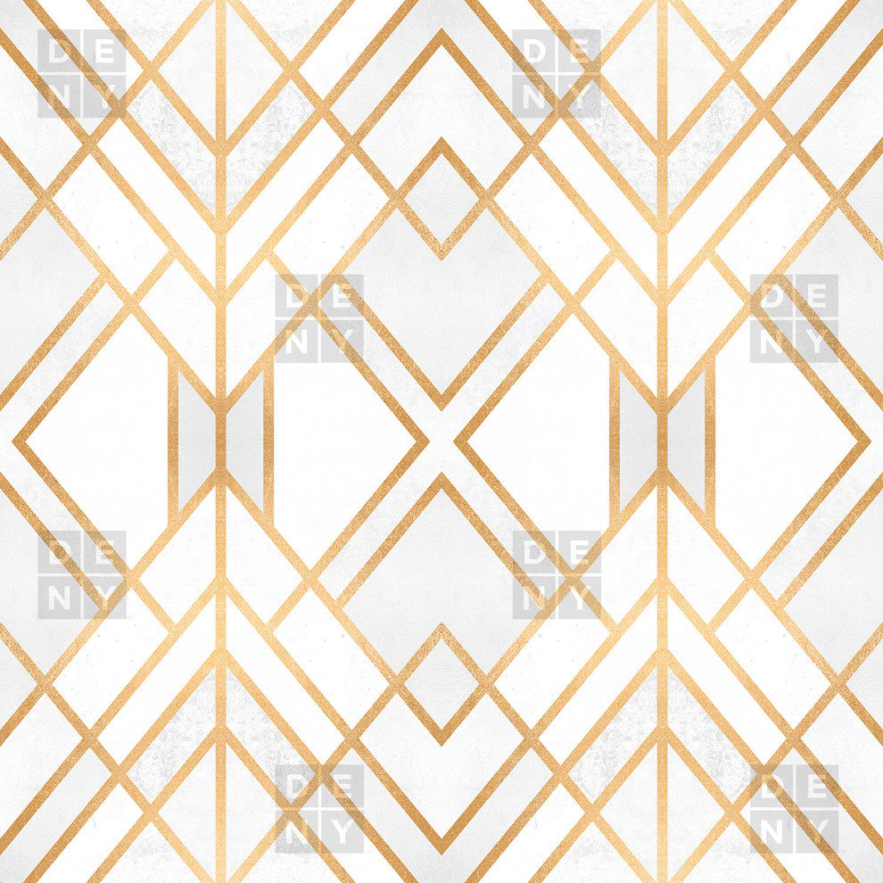Elisabeth Fredriksson Golden Geo Duvet Cover, Queen