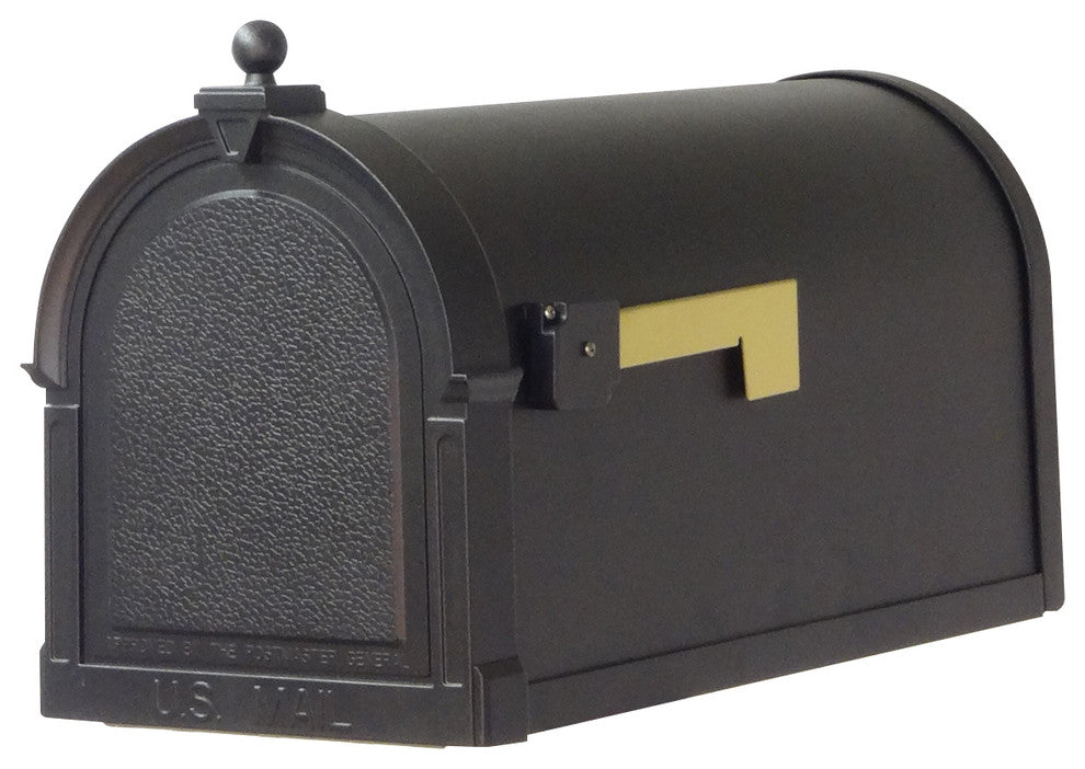 Berkshire Curbside Mailbox With Locking Insert and Fresno Mailbox Post