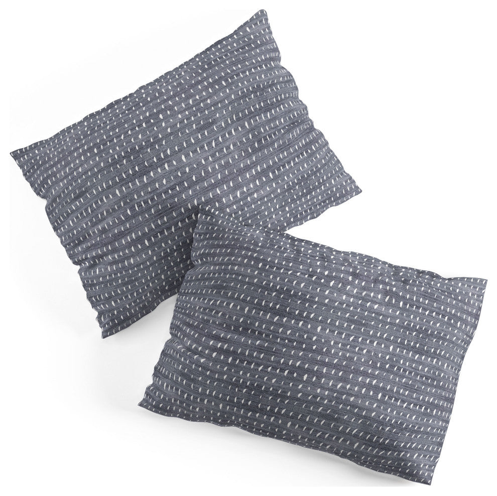 Deny Designs Holli Zollinger Denim Rain Light Pillow Shams, Set of 2,