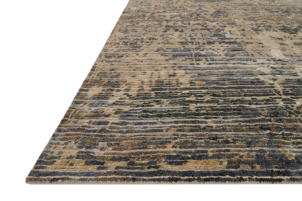 Oceania OC-01 Mist/Moss 2'x3' Area Rug, Sand/Bluestone, 7'9"x9'9