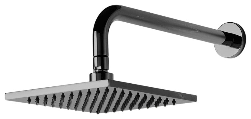 Oil Rubbed Bronze Square Rainfall Shower Head 16" Water Powered Led