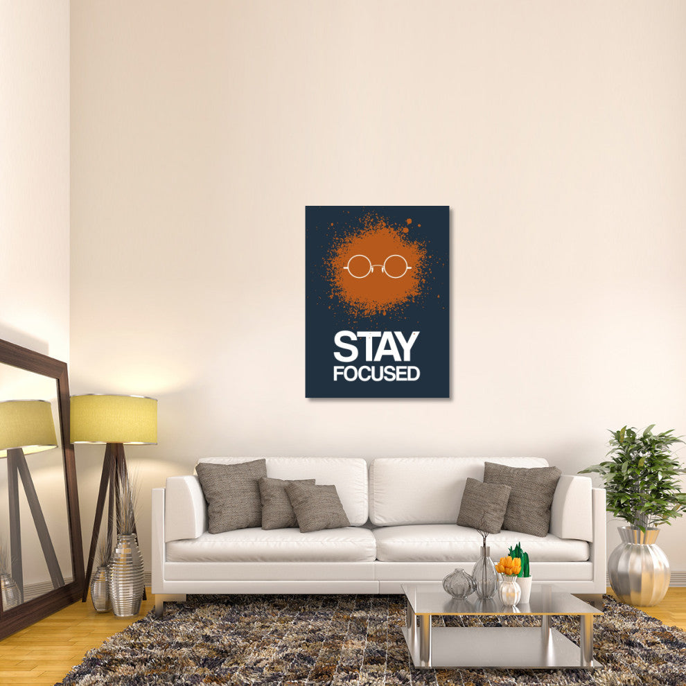 "stay Focused Splatter Poster 4" Fine Art Print