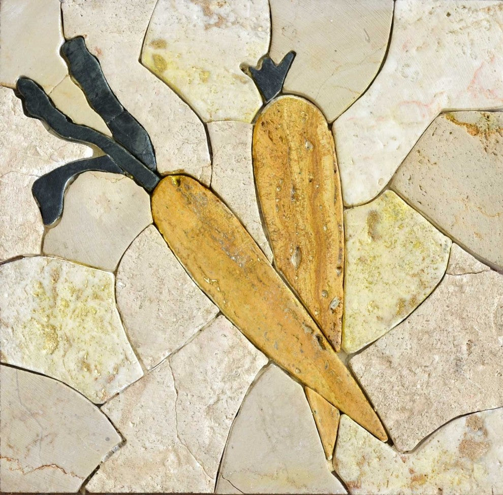 Mosaic Patterns Yellow Carota 12"x12"