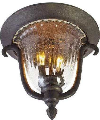 Gothic Ceiling Light, Textured Matte Black