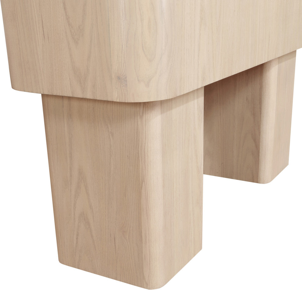 Oakmont Veneer Coffee Table, Natural, Console Table