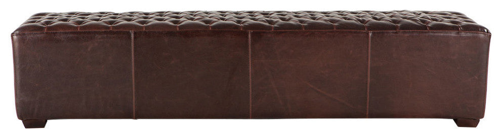 Arabella 78-Inch Bicast Leather Bench